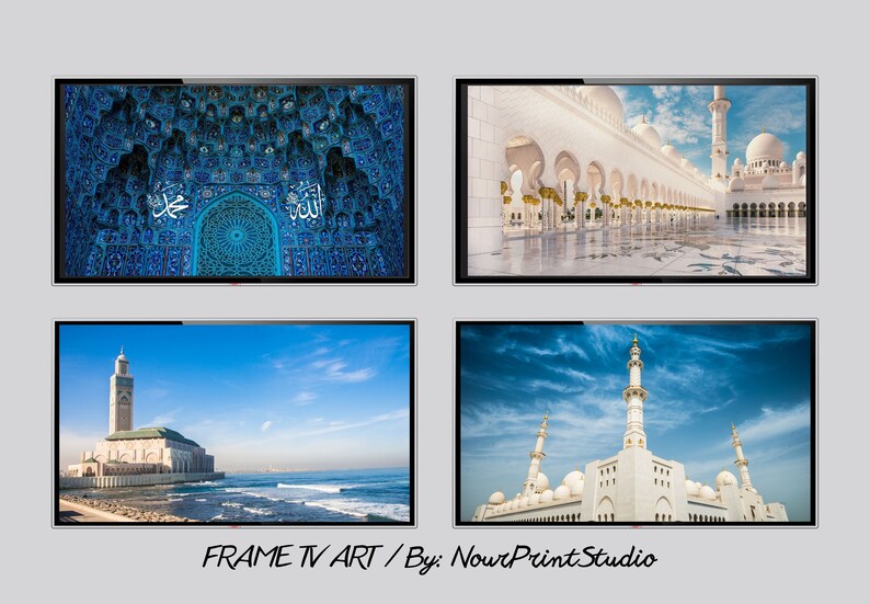 Set of 16 Samsung Frame TV Art Collection / Modern Islamic Frame TV Art ...