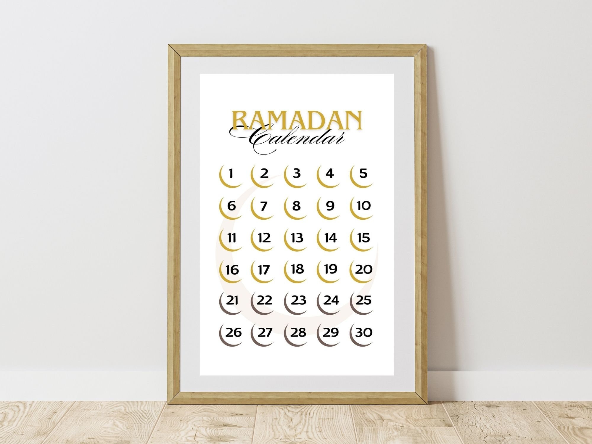 Printable Ramadan Calendar Ramadan Planner Poster, Ramadan Calendar ...