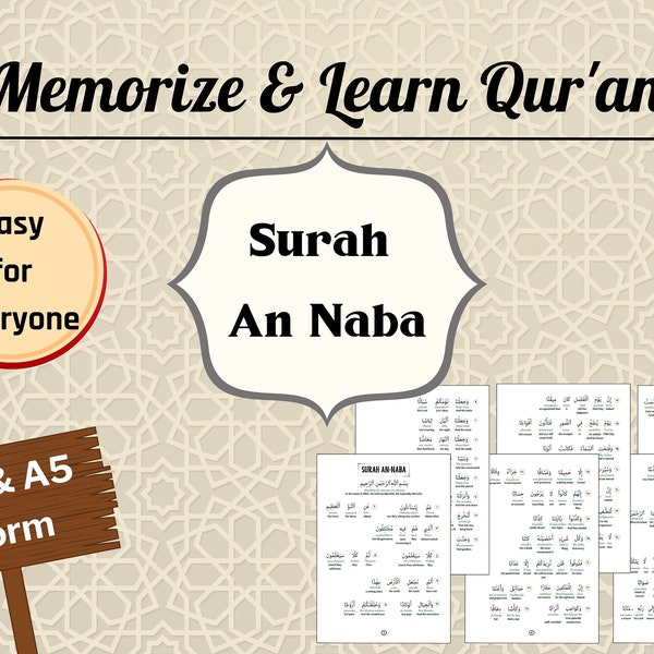 Surah an Naba - Etsy