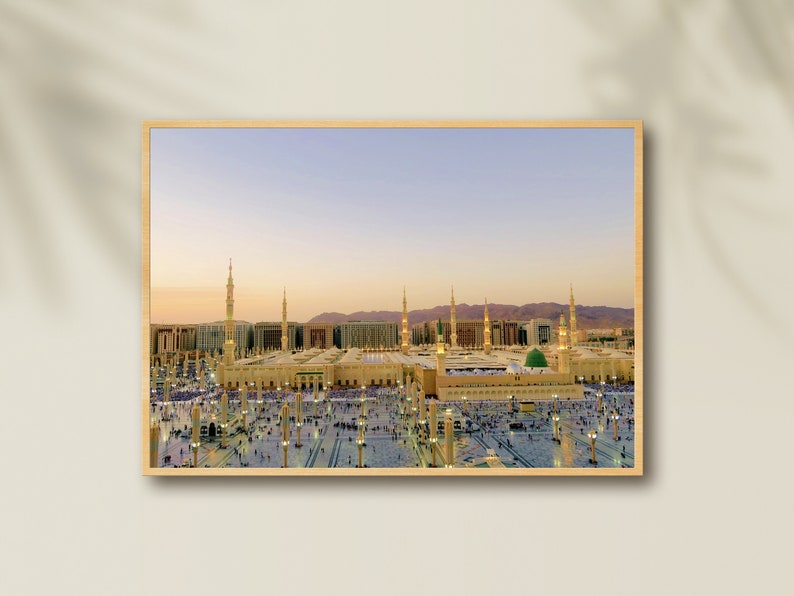 Prophet's Mosque An-nabawi Art / Printable Posters / Masjid An-nabawi ...
