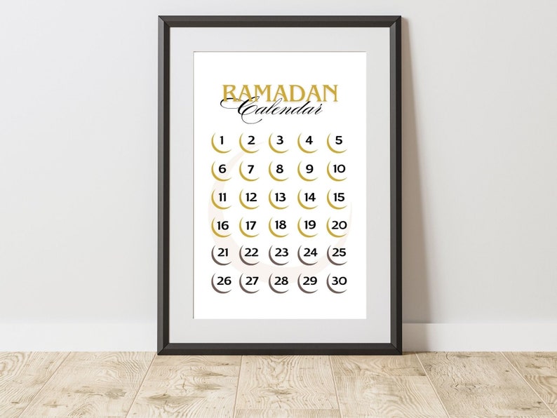 Printable Ramadan Calendar Ramadan Planner Poster, Ramadan Calendar ...