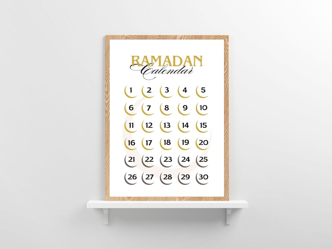 Printable Ramadan Calendar Ramadan Planner Poster, Ramadan Calendar ...