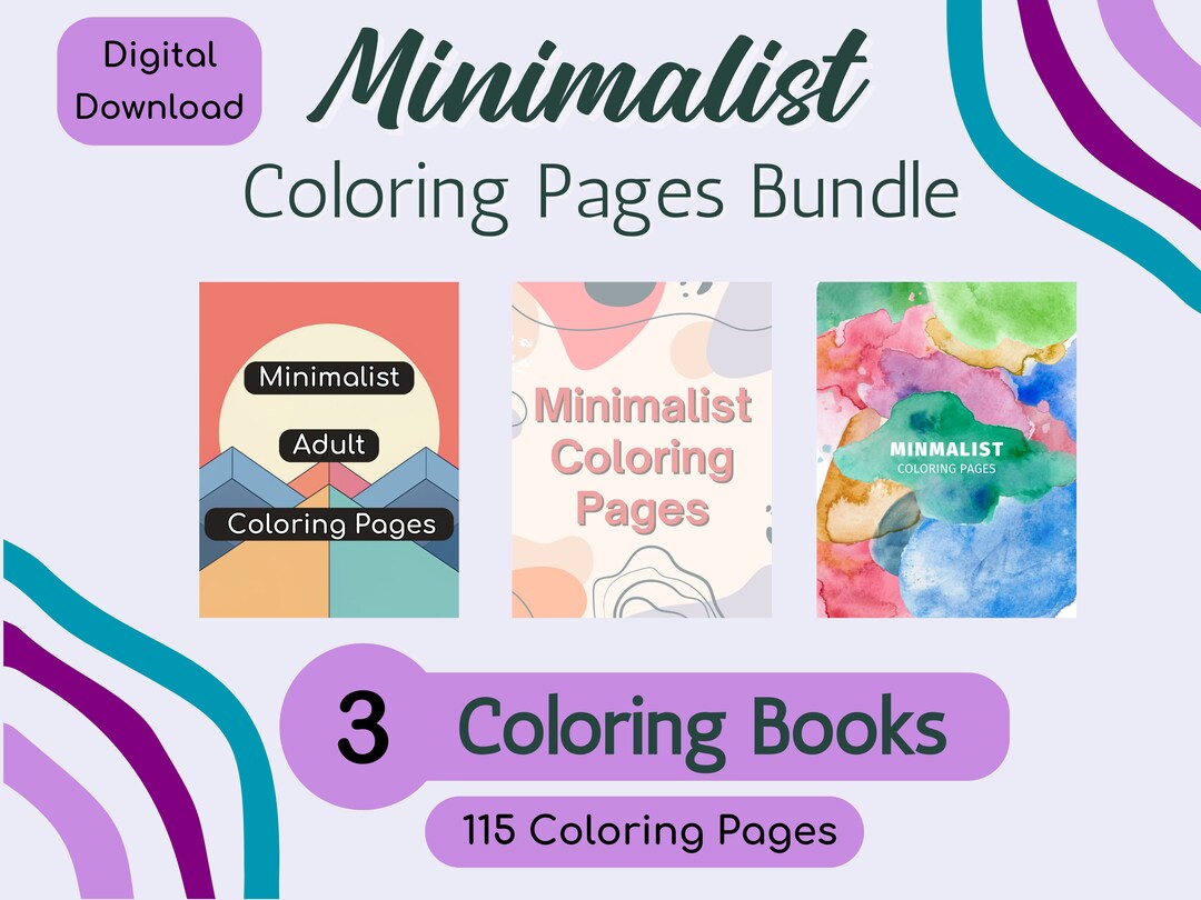 Minimalist Coloring Pages for Adults, Minimalist Coloring Pages ...
