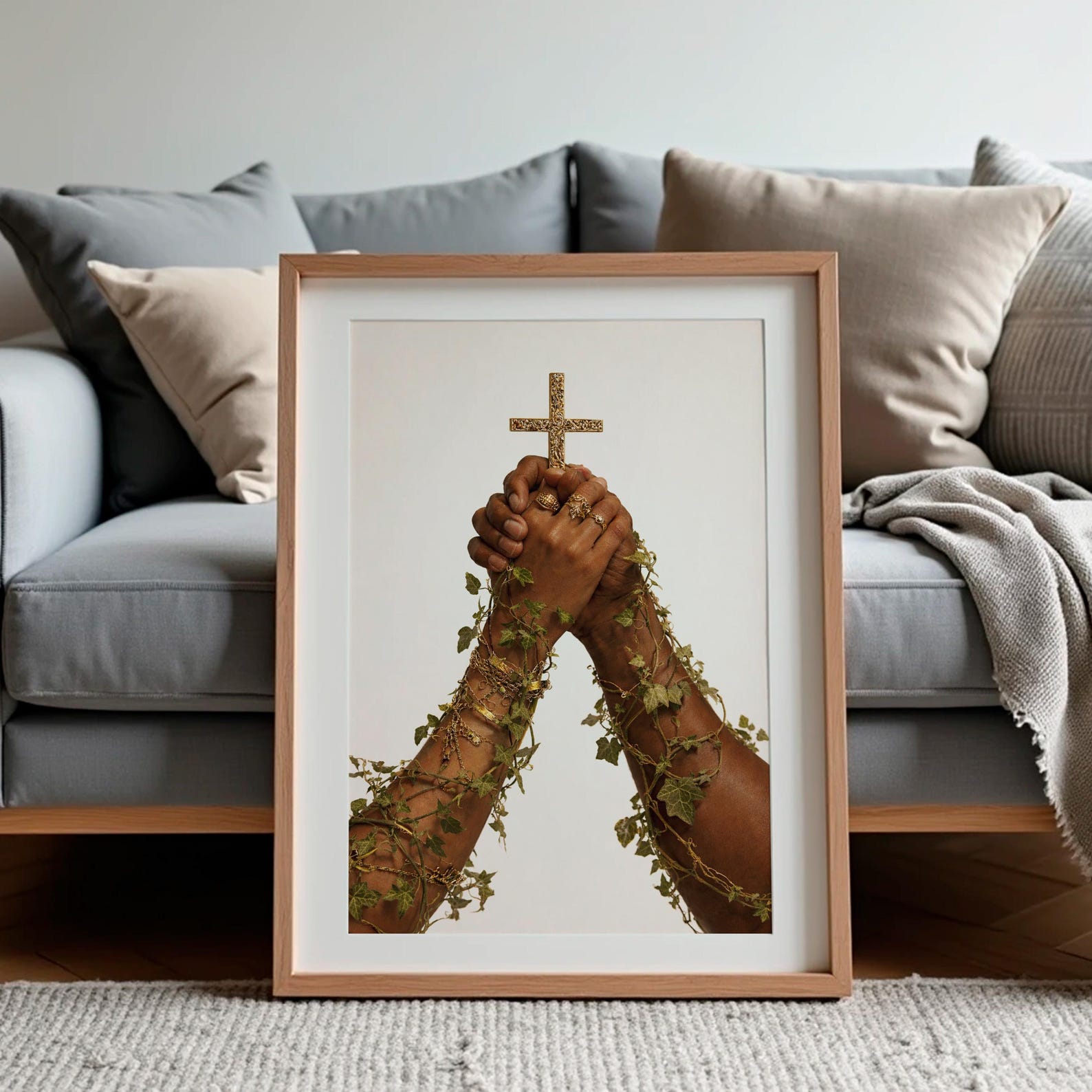 United in Faith - Christian Wall Art - Modern Faith Home Decor - Etsy