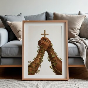 United in Faith - Christian Wall Art - Modern Faith Home Decor - Etsy