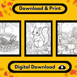 Autumn Coloring Book, Autumn Coloring Pages, Fall Coloring Pages, Fall ...