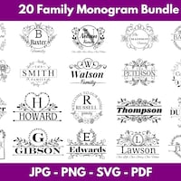 Monogram Svg - Etsy