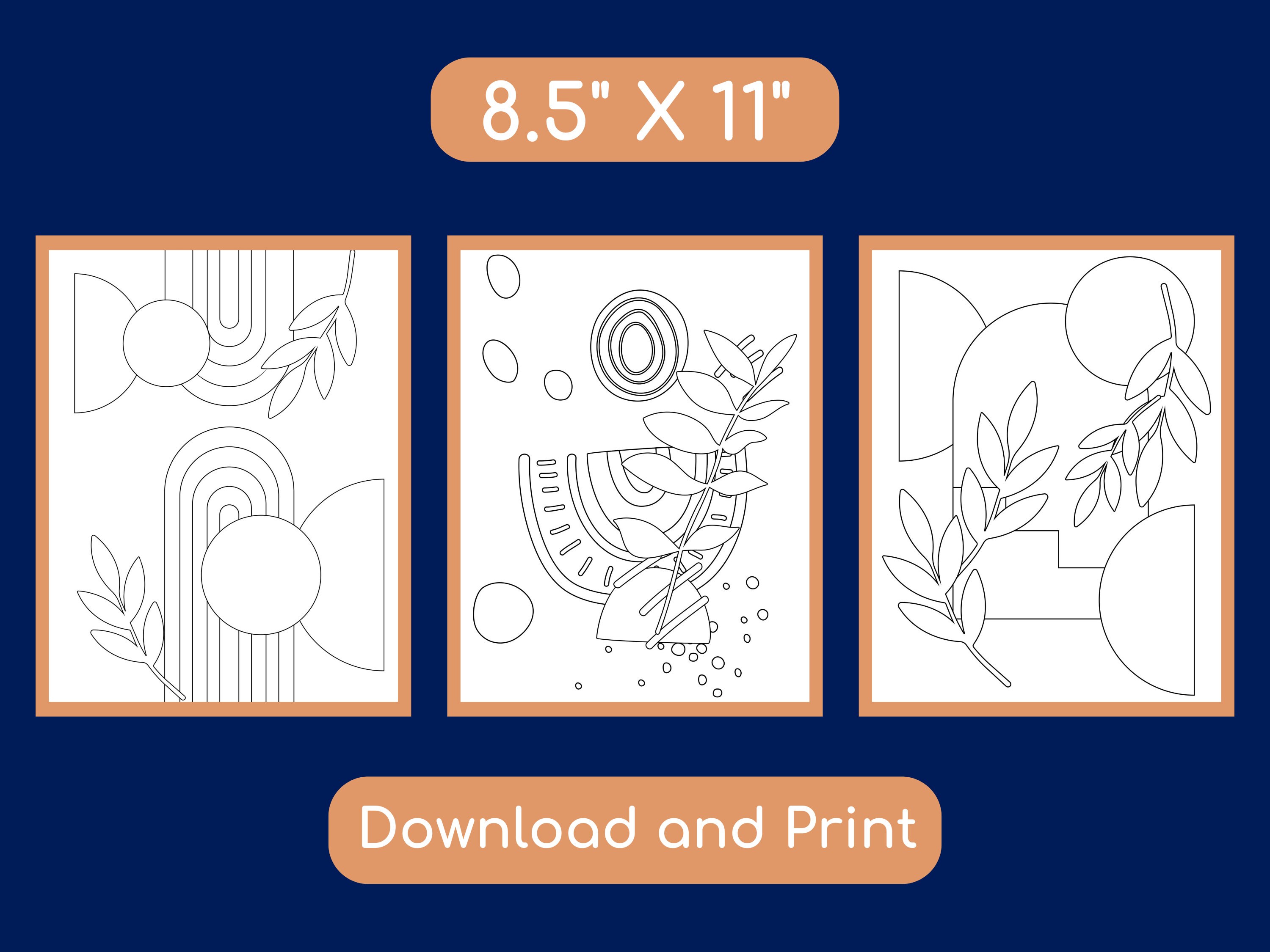 Minimalist Coloring Pages for Adults, Minimalist Coloring Pages ...