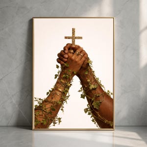 United in Faith - Christian Wall Art - Modern Faith Home Decor - Etsy