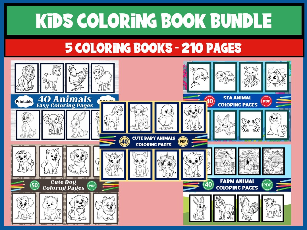 Coloring Book Bundle, Coloring Pages Bundles, Coloring Pages Bundles ...