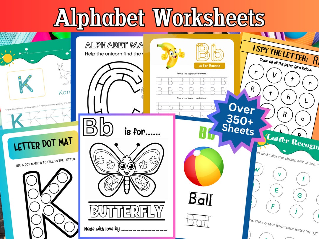 Preschool Worksheet Printables, Learning Bundles, Prek Worksheets ...