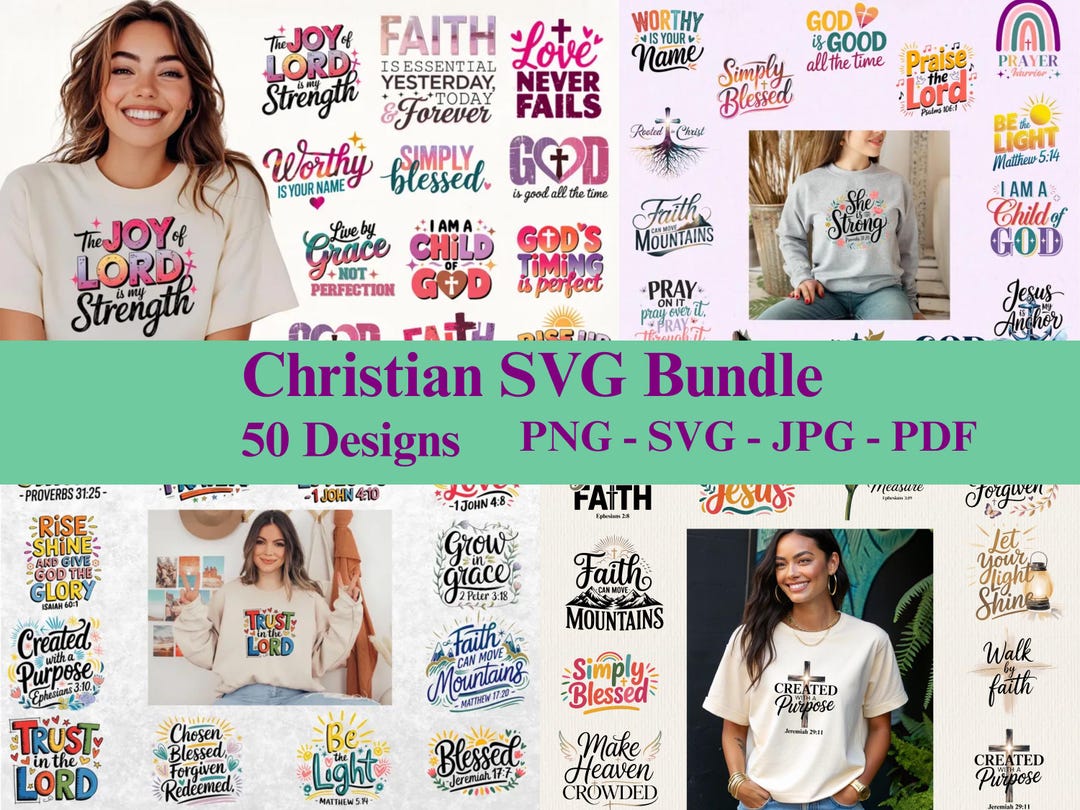 Christian Svg Bundle Religious, Faith Religious Svg, Church Svg ...