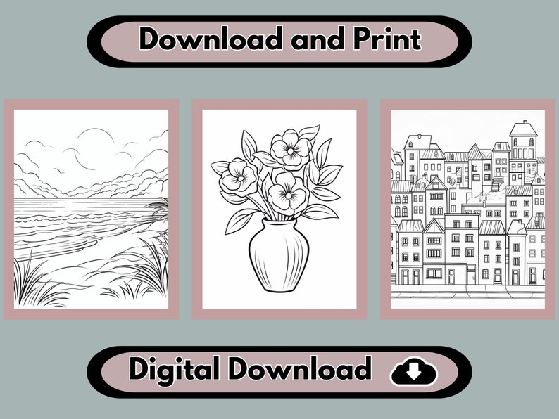 Minimalist Coloring Pages for Adults, Minimalist Coloring Pages ...