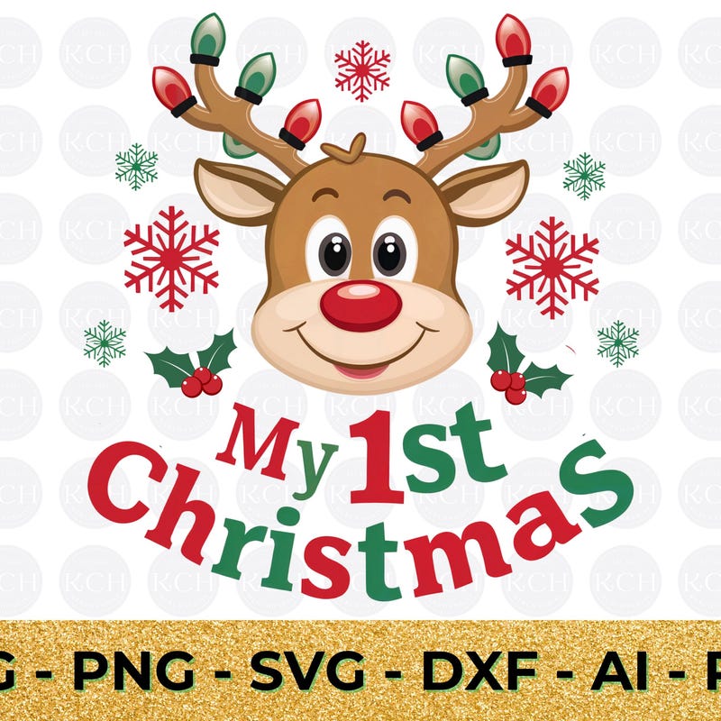 Babys First Christmas Svg - Etsy