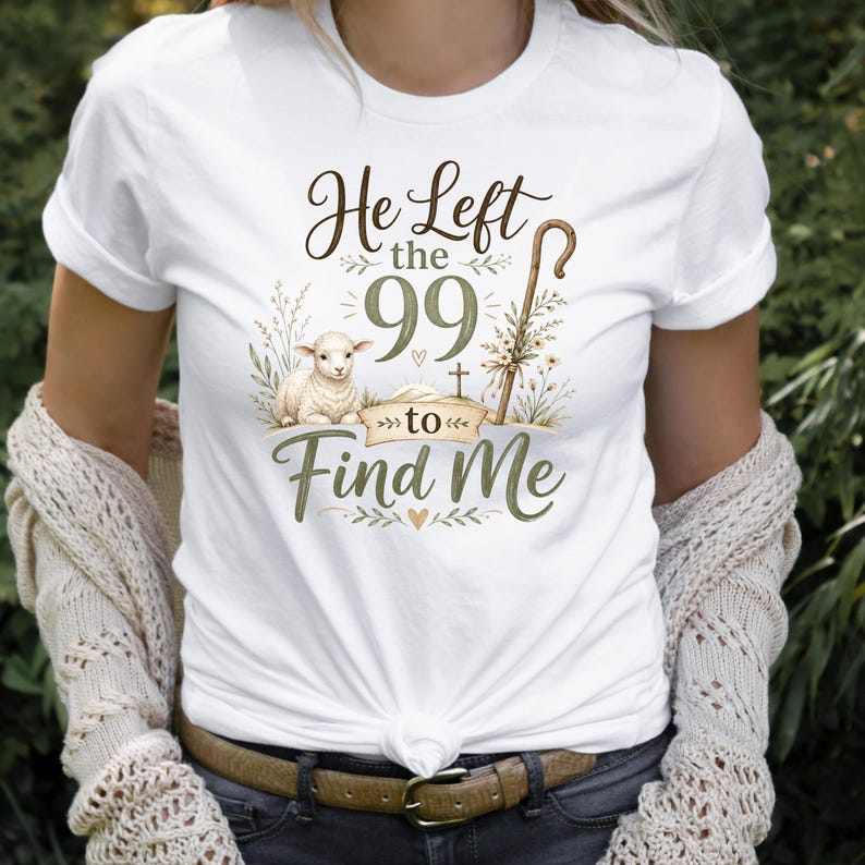 Il a quitté le 99 pour me trouver SVG PNG, Christian Lamb Shirt Design ...