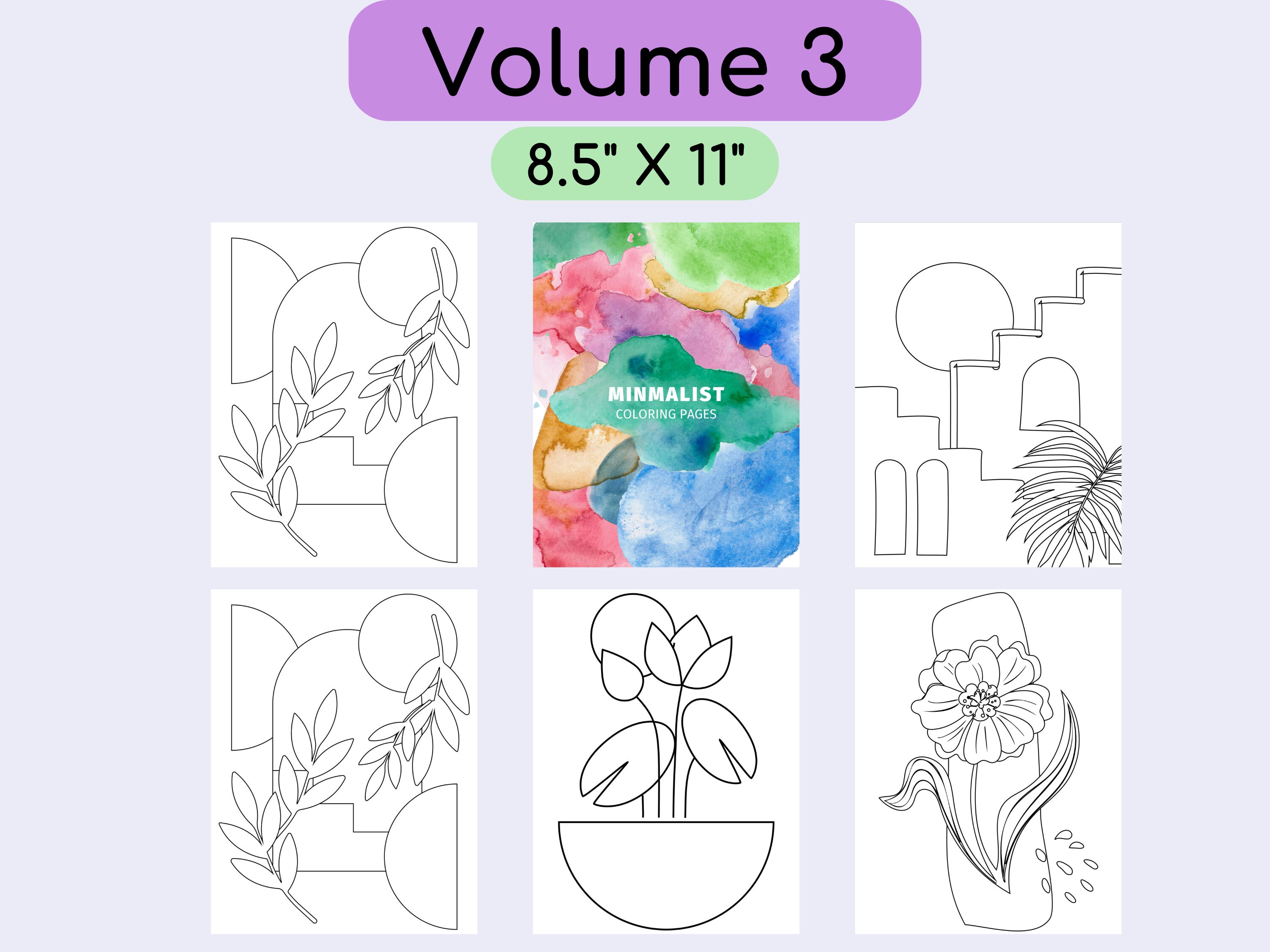 Minimalist Coloring Pages for Adults, Minimalist Coloring Pages ...