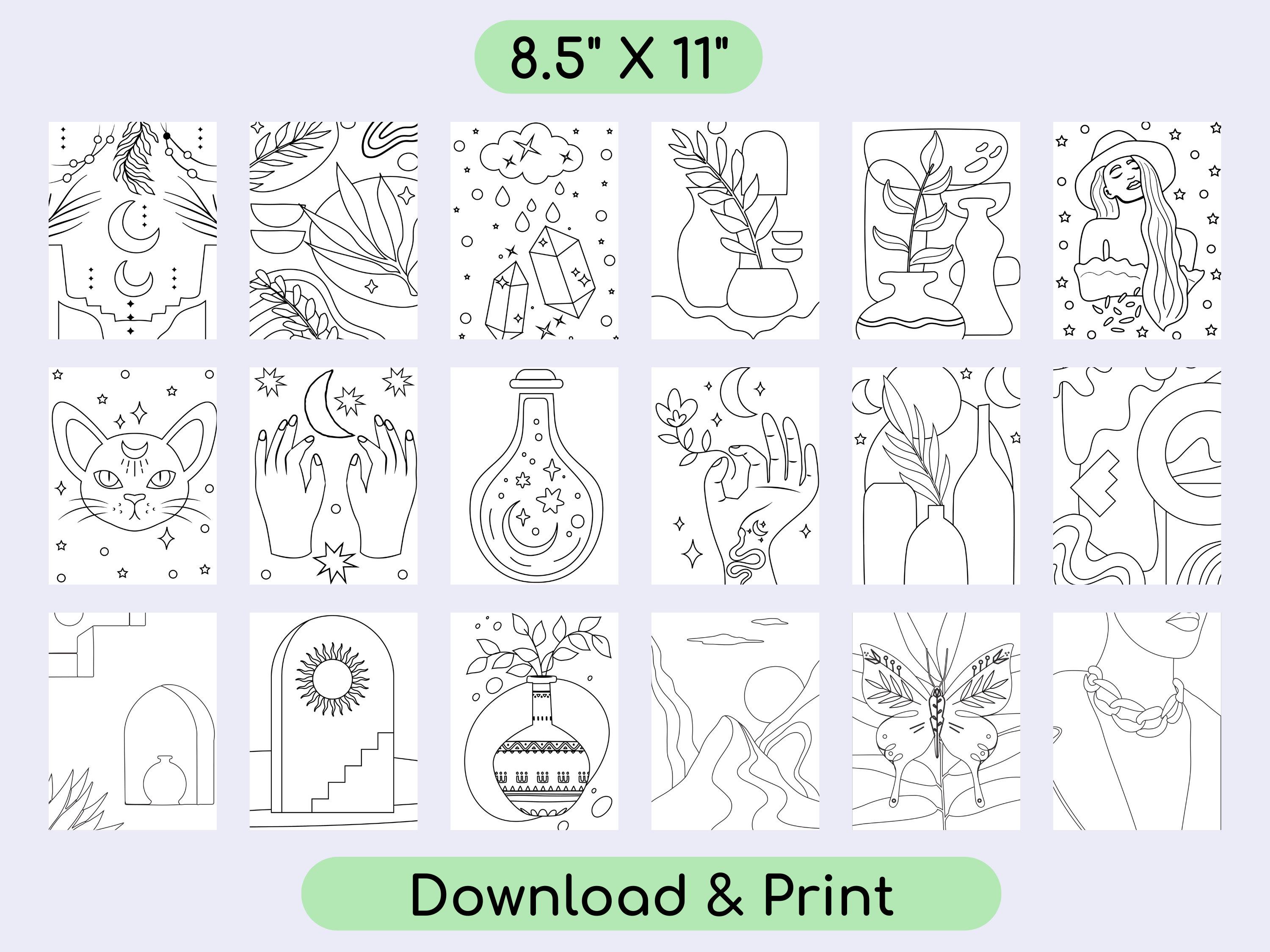 Minimalist Coloring Pages for Adults, Minimalist Coloring Pages ...