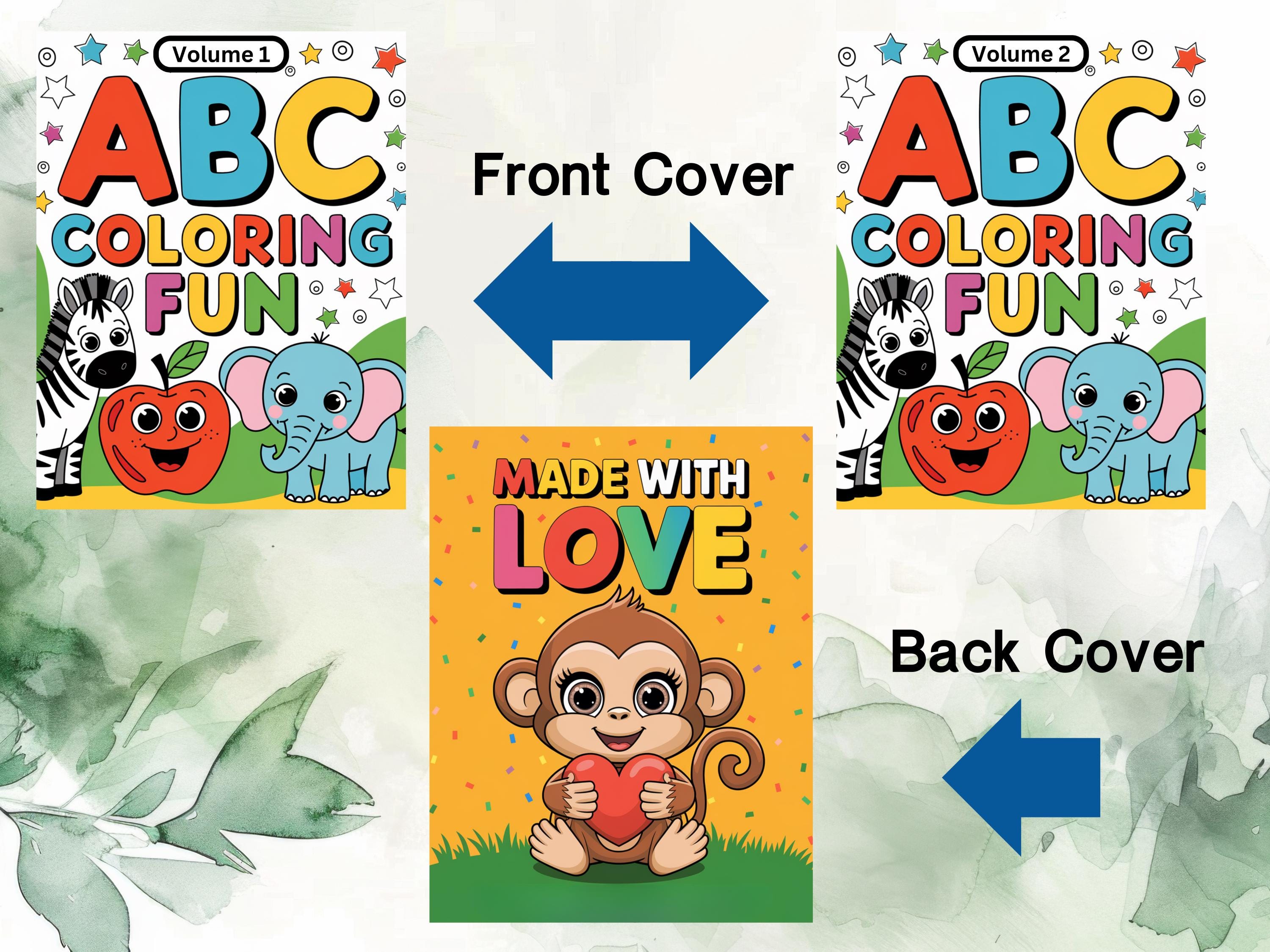 Baby Shower Coloring Book, ABC Alphabet Printable Activity Pages - Etsy