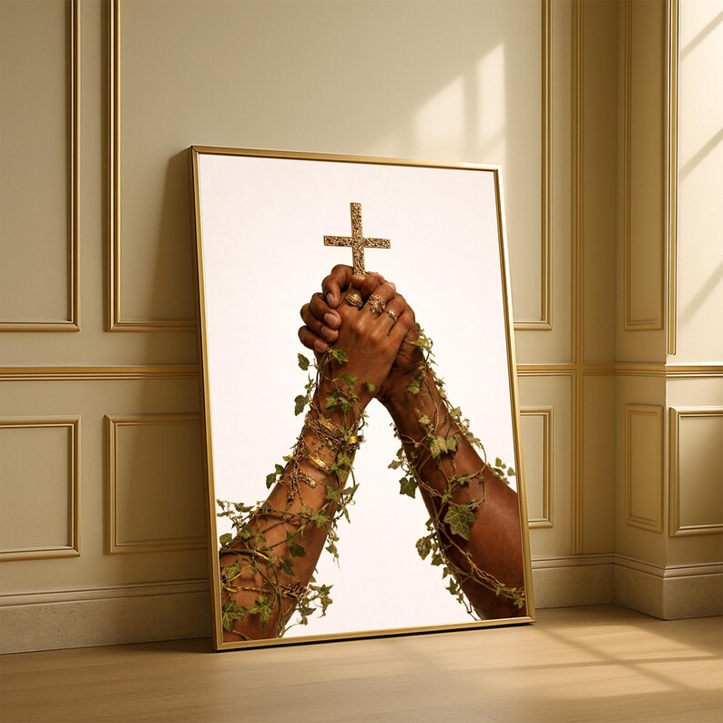 United in Faith - Christian Wall Art - Modern Faith Home Decor - Etsy