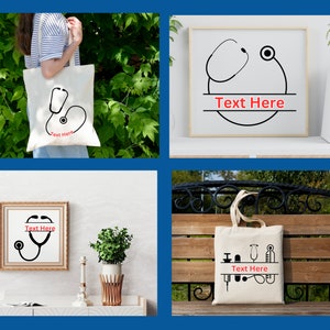 Monogram Stethoscope, Stethoscope Split Monogram Svg Bundle ...