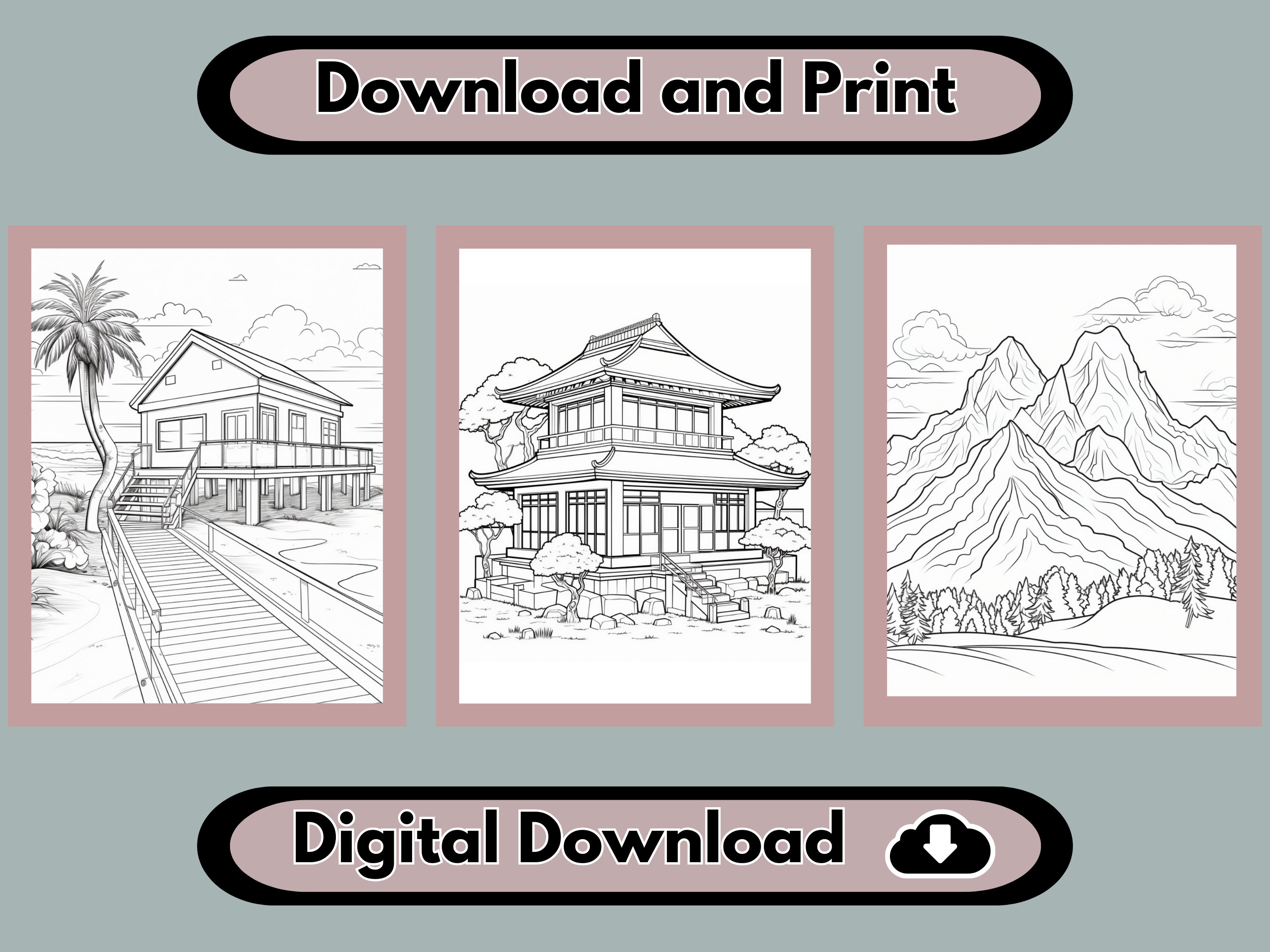 Minimalist Coloring Pages for Adults, Minimalist Coloring Pages ...