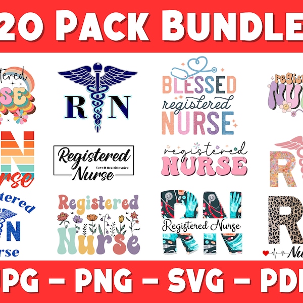Registered Nurse Svg - Etsy