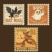 Vintage Halloween Postage Stamp Clipart | Retro Halloween | Halloween ...