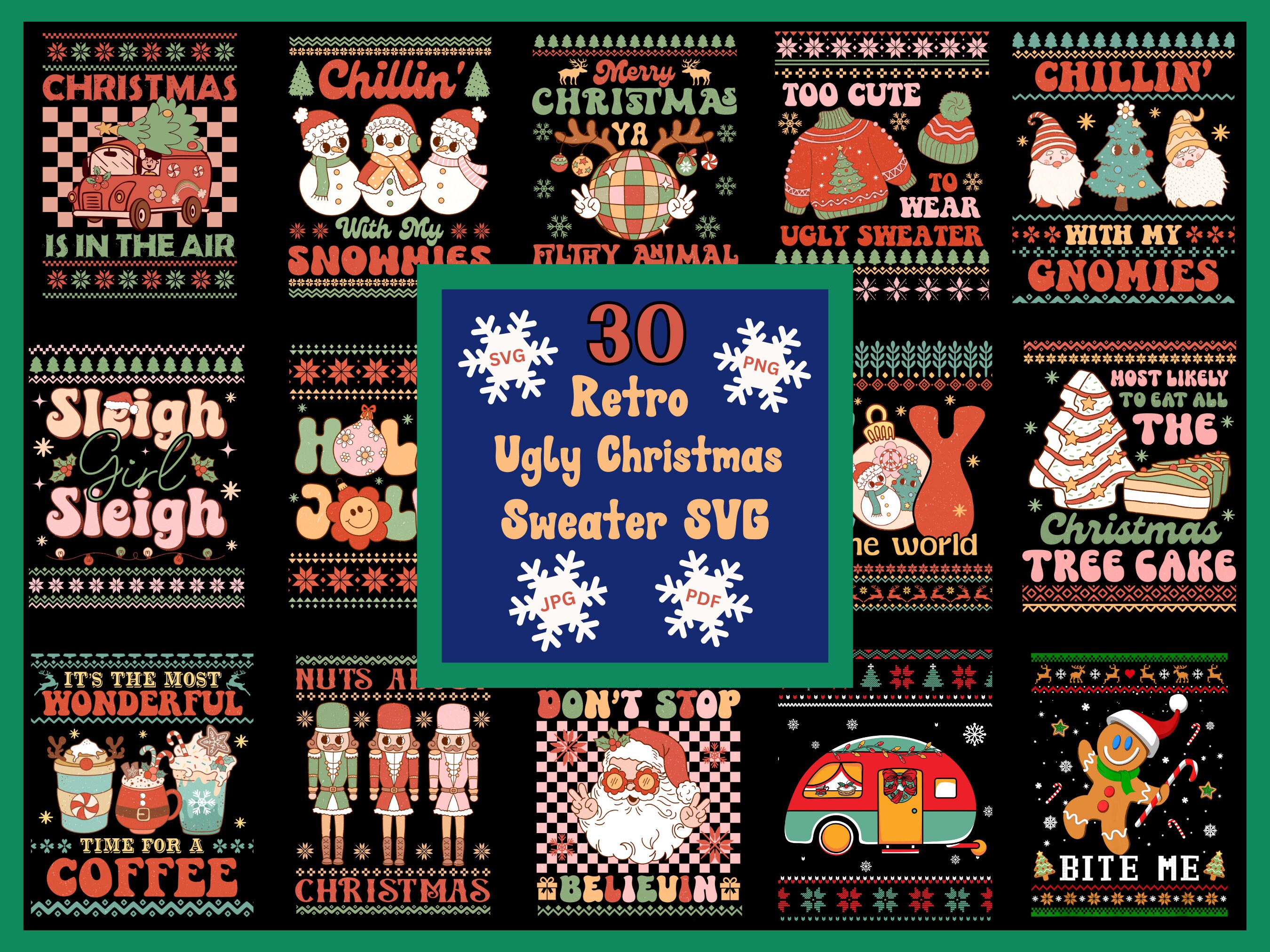 Ugly Christmas Sweater SVG, Ugly Christmas Sweater Svg, Ugly Christmas ...