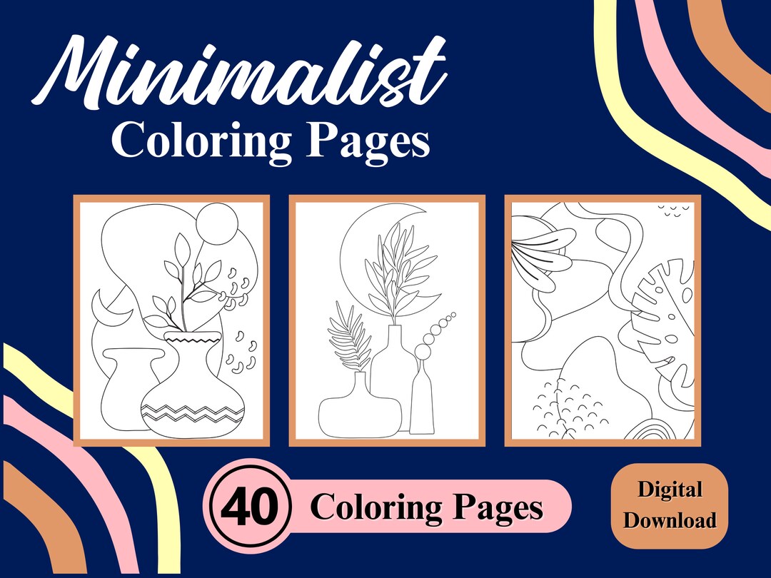 Minimalist Coloring Pages for Adults, Minimalist Coloring Pages ...