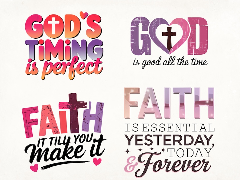 Faith PNG Bundle: Christian Designs (digital Download) - Etsy