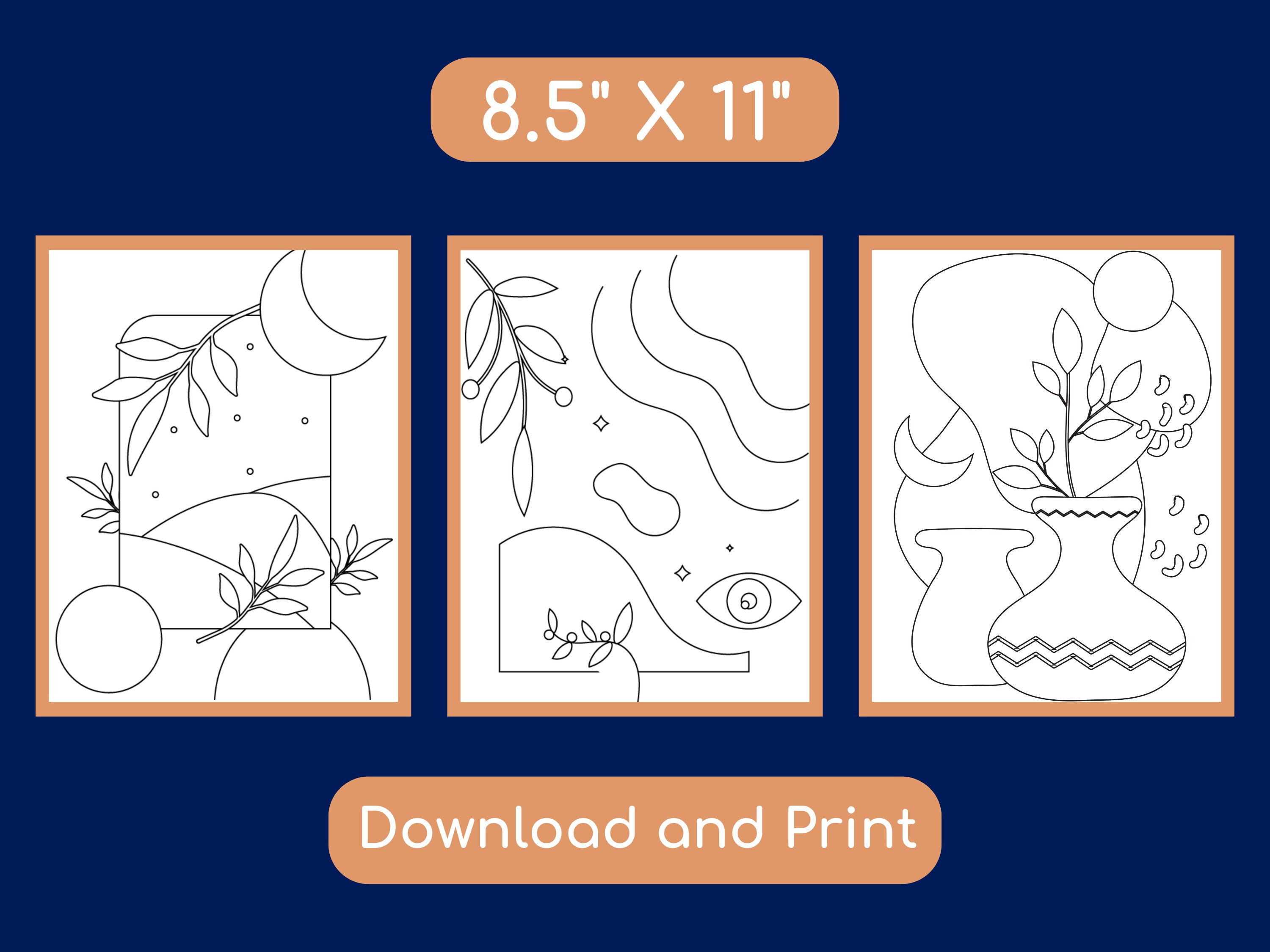 Minimalist Coloring Pages for Adults, Minimalist Coloring Pages ...