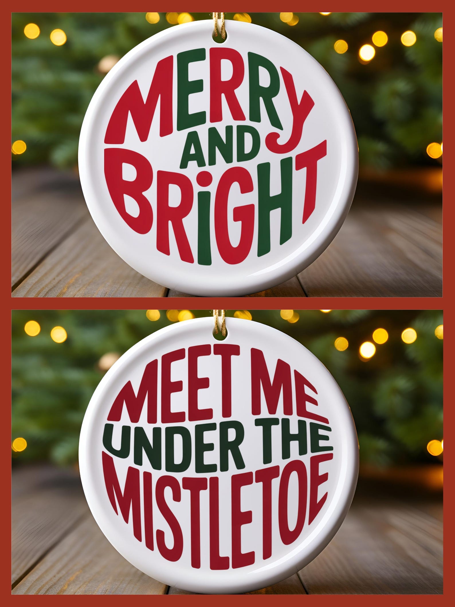 Christmas Ornament Designs: Round Holiday Graphics Bundle (PNG, JPG ...