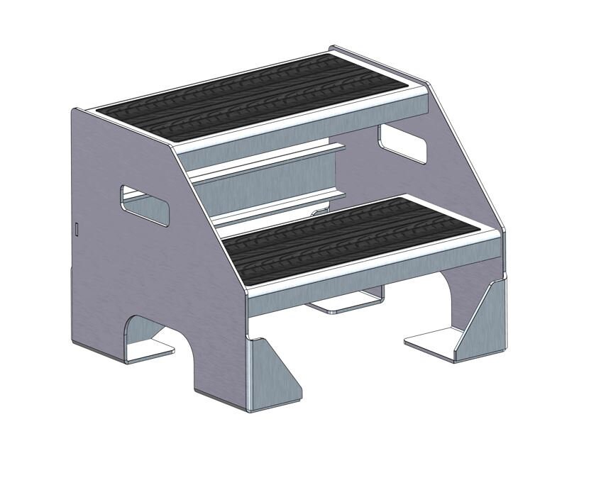 Plan Aluminum Step Stool 2 Steps in 1/4'' Plate for Workshop - Etsy