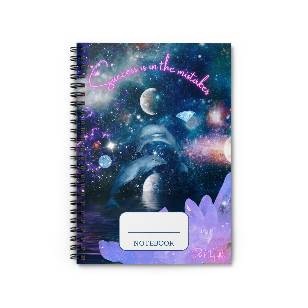 Sucess is in the Mistakes Pink Text Spiral Notebook - Ruled Line - Etsy