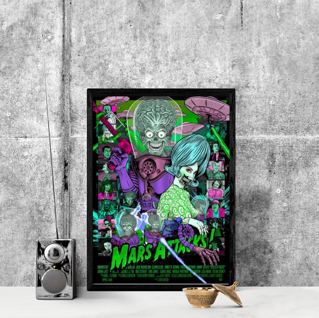 NEW Mars Attacks! Movie Poster, High Quality Prints, Home Decor - Etsy