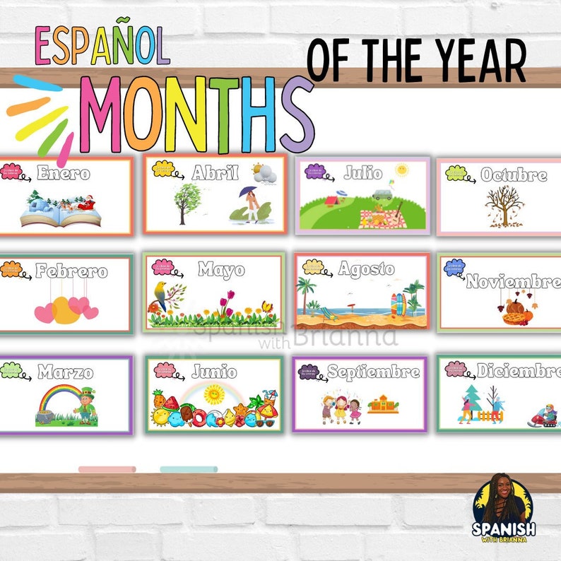 SPANISH Calendar Kit Calendario Escolar Back to School Bulletin Board ...