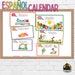 SPANISH Calendar Kit Calendario Escolar Back to School Bulletin Board ...