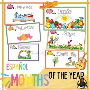 SPANISH Calendar Kit Calendario Escolar Back to School Bulletin Board ...