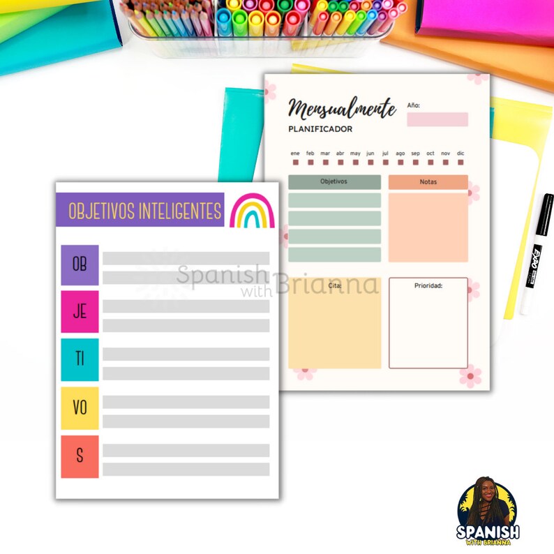 Master Classroom Planner Spanish Español Bilingual Teacher Planner 2022 ...