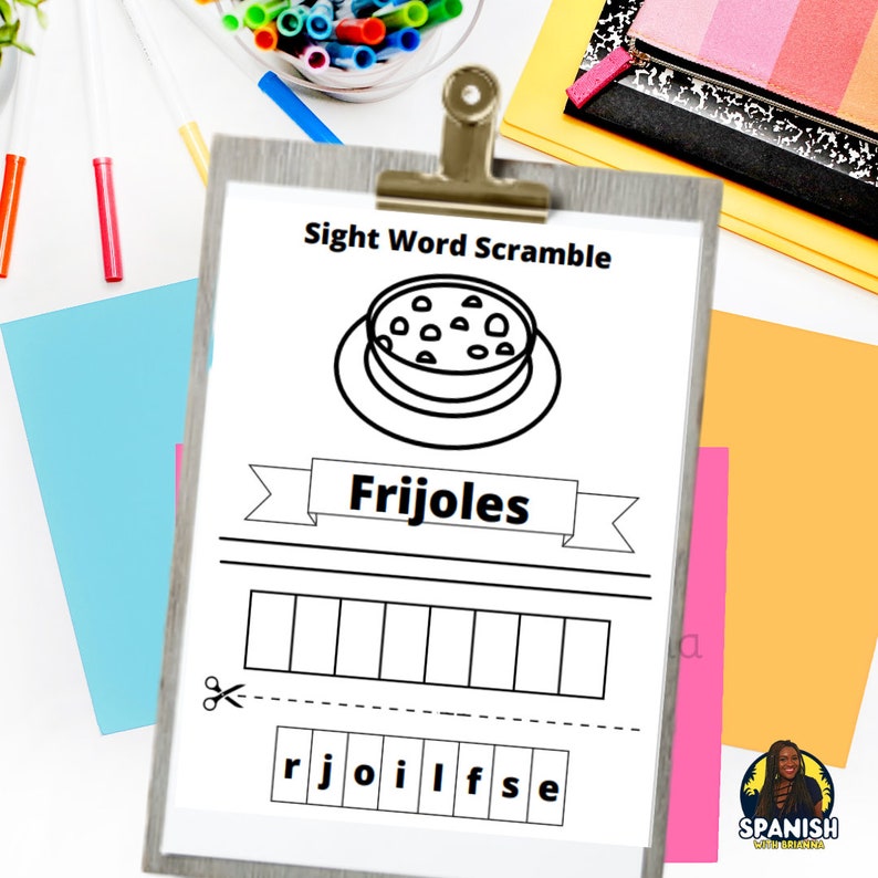 Spanish Word Scramble Game Hispanic Heritage Month Word Scramble ...