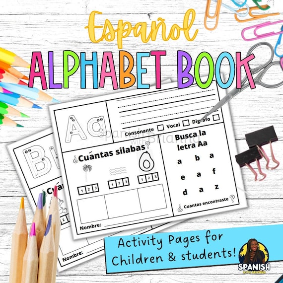 Spanish Printable Activity Pages Kindergarten Spanish Language - Etsy