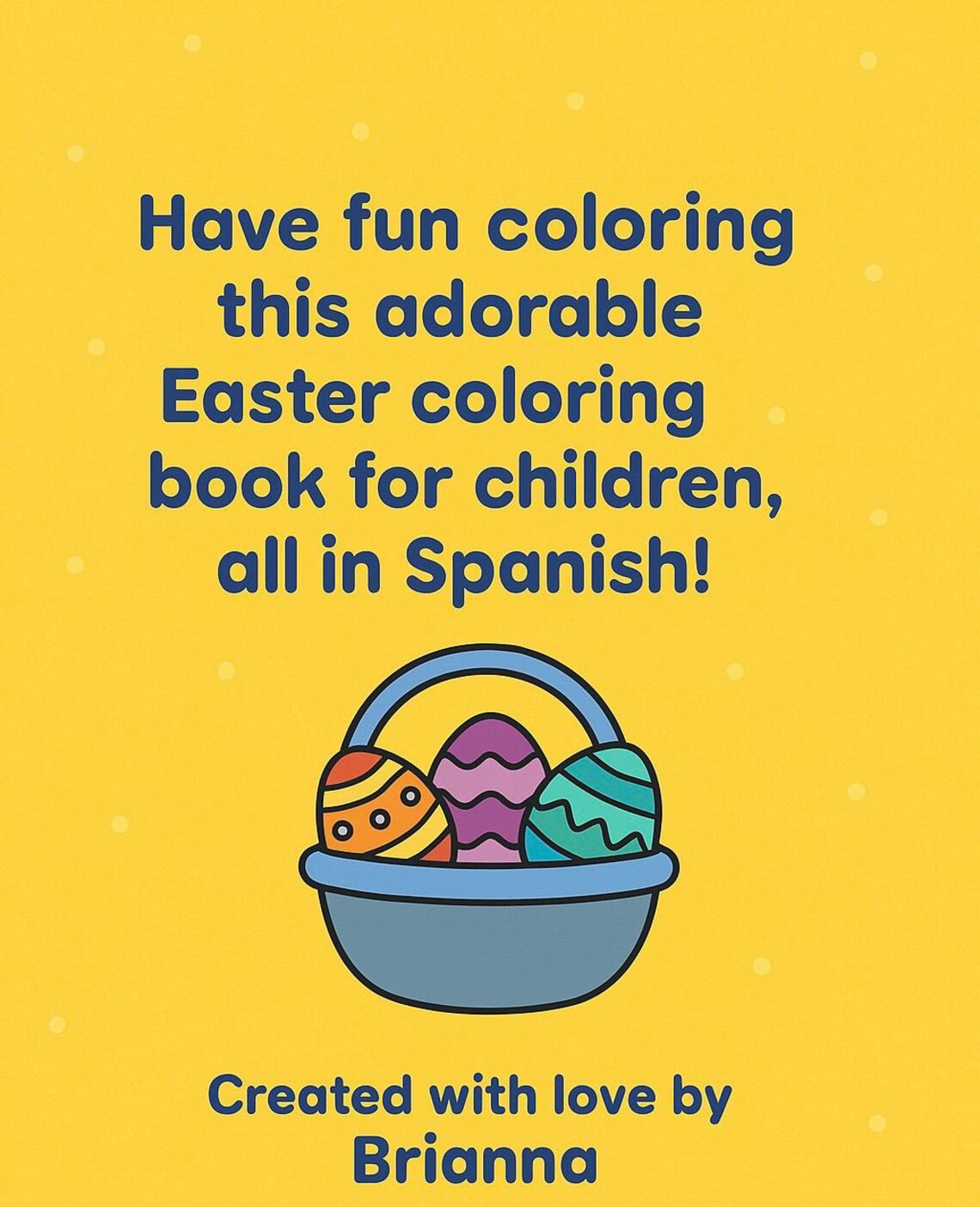 Aprender Español: Bilingual Easter Coloring Book - Etsy