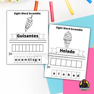 Spanish Word Scramble Game Hispanic Heritage Month Word Scramble ...