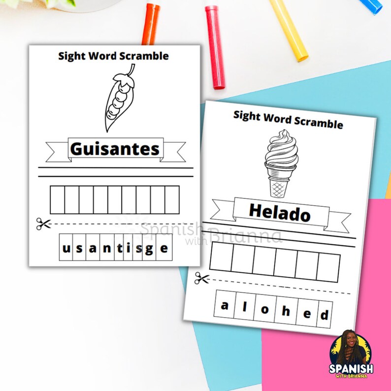 Spanish Word Scramble Game Hispanic Heritage Month Word Scramble ...