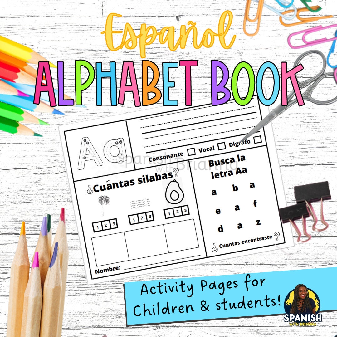 Spanish Printable Activity Pages Kindergarten Spanish Language Learning ...