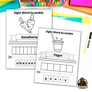 Spanish Word Scramble Game Hispanic Heritage Month Word Scramble ...