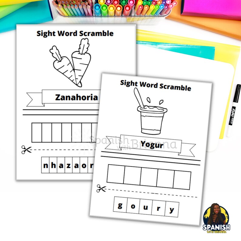 Spanish Word Scramble Game Hispanic Heritage Month Word Scramble ...