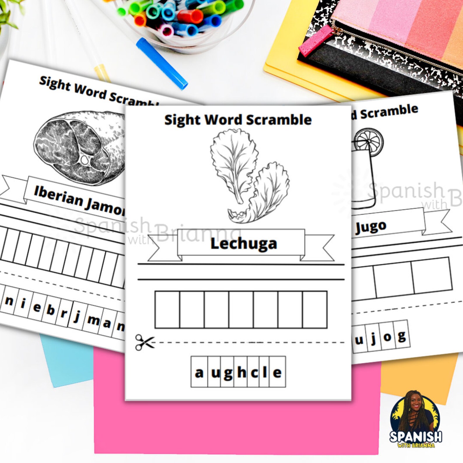 Spanish Word Scramble Game Hispanic Heritage Month Word Scramble ...