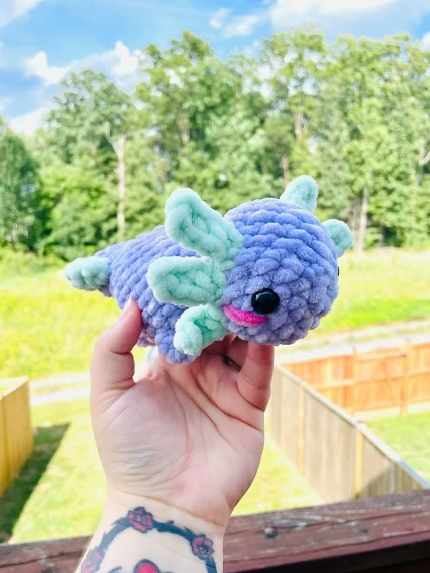 Kip the Axolotl Pattern - Etsy