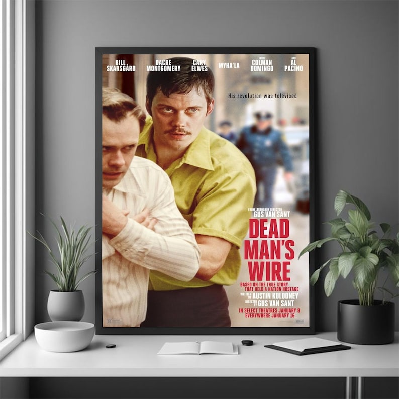 Dead Man’s Wire 2026 Poster – Moody Cinematic Art, Film Fan Wall Print ...